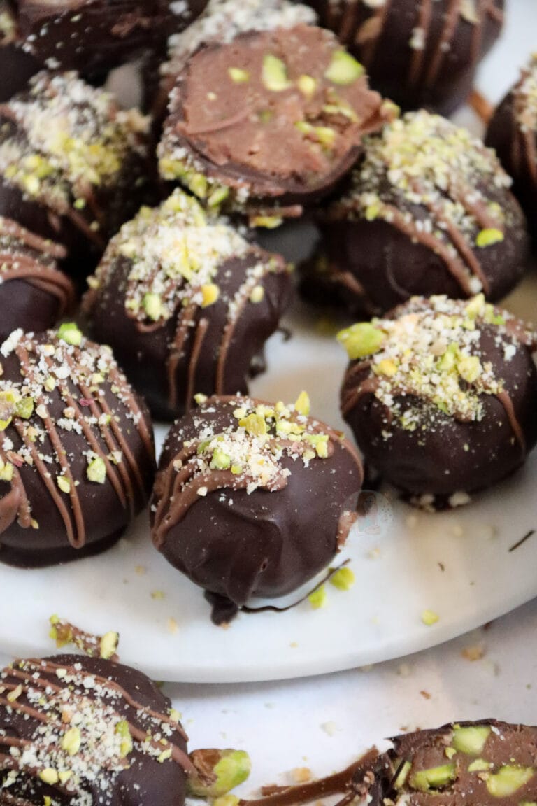 Amaretti, Pistachio & Rum Truffles! - Jane's Patisserie