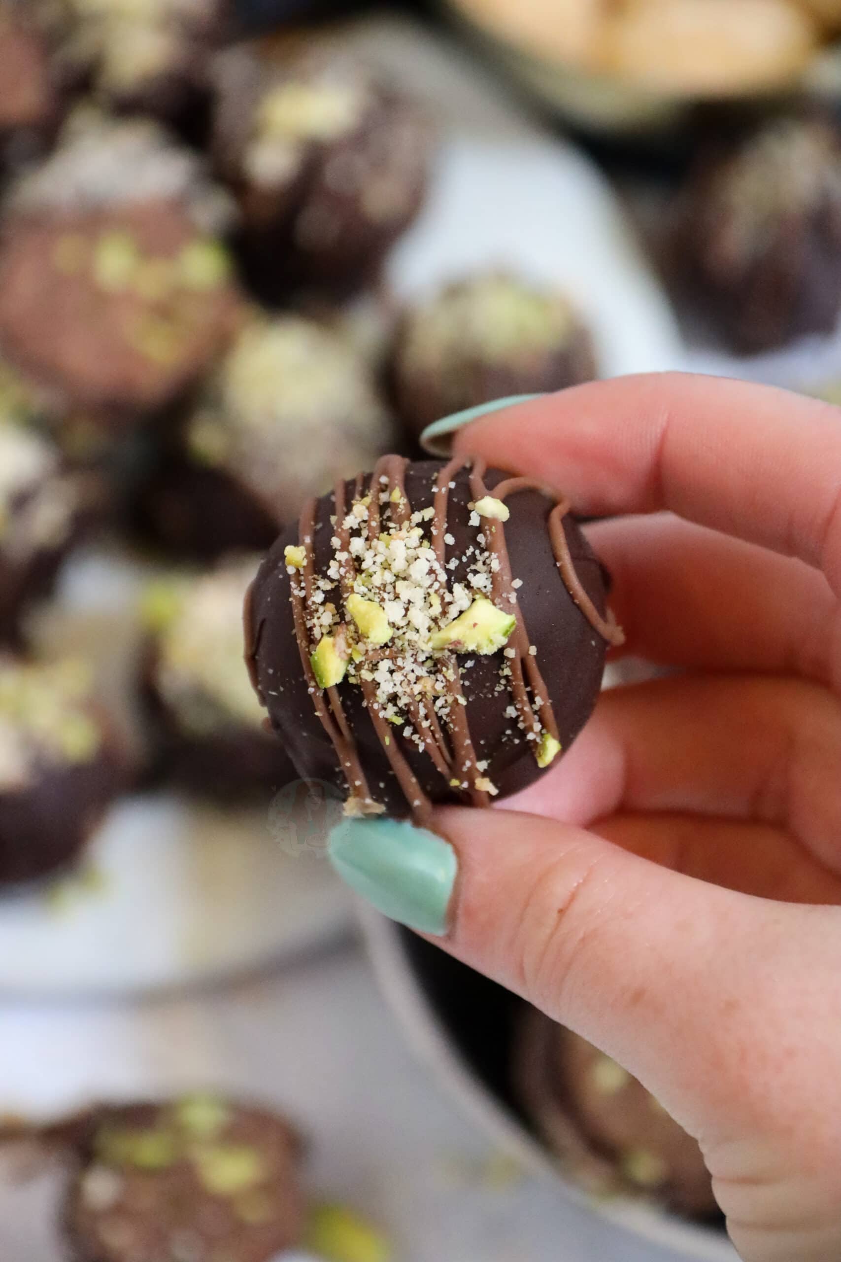 Amaretti, Pistachio & Rum Truffles! - Jane's Patisserie