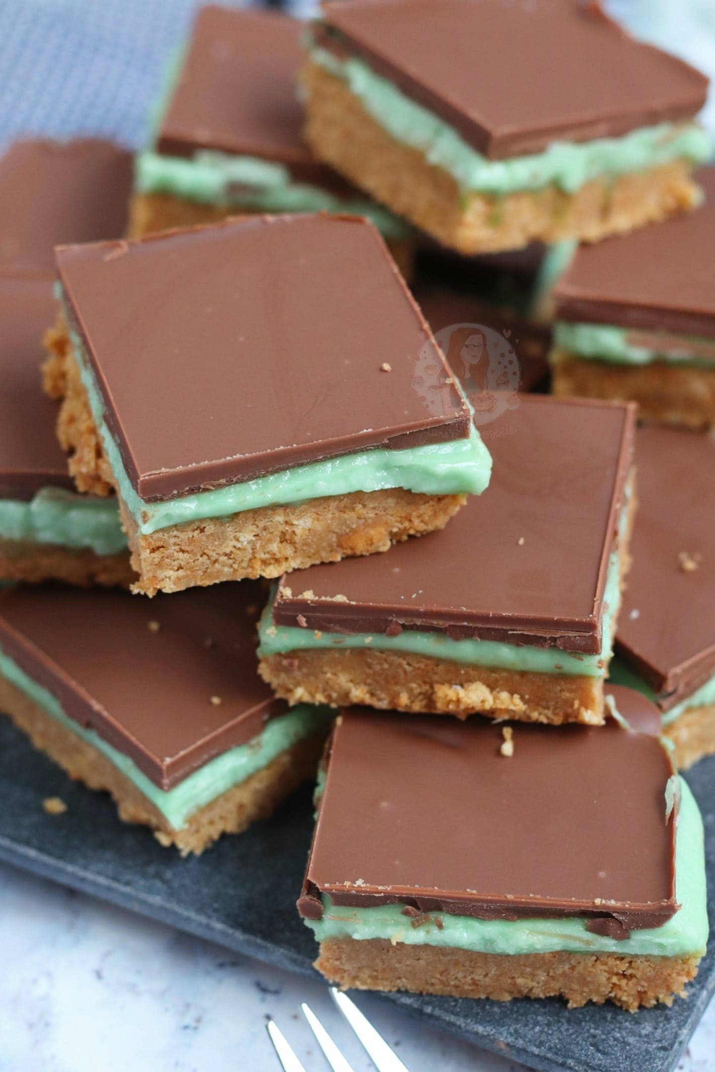 Mint Slice - No-Bake Recipe - Jane's Patisserie