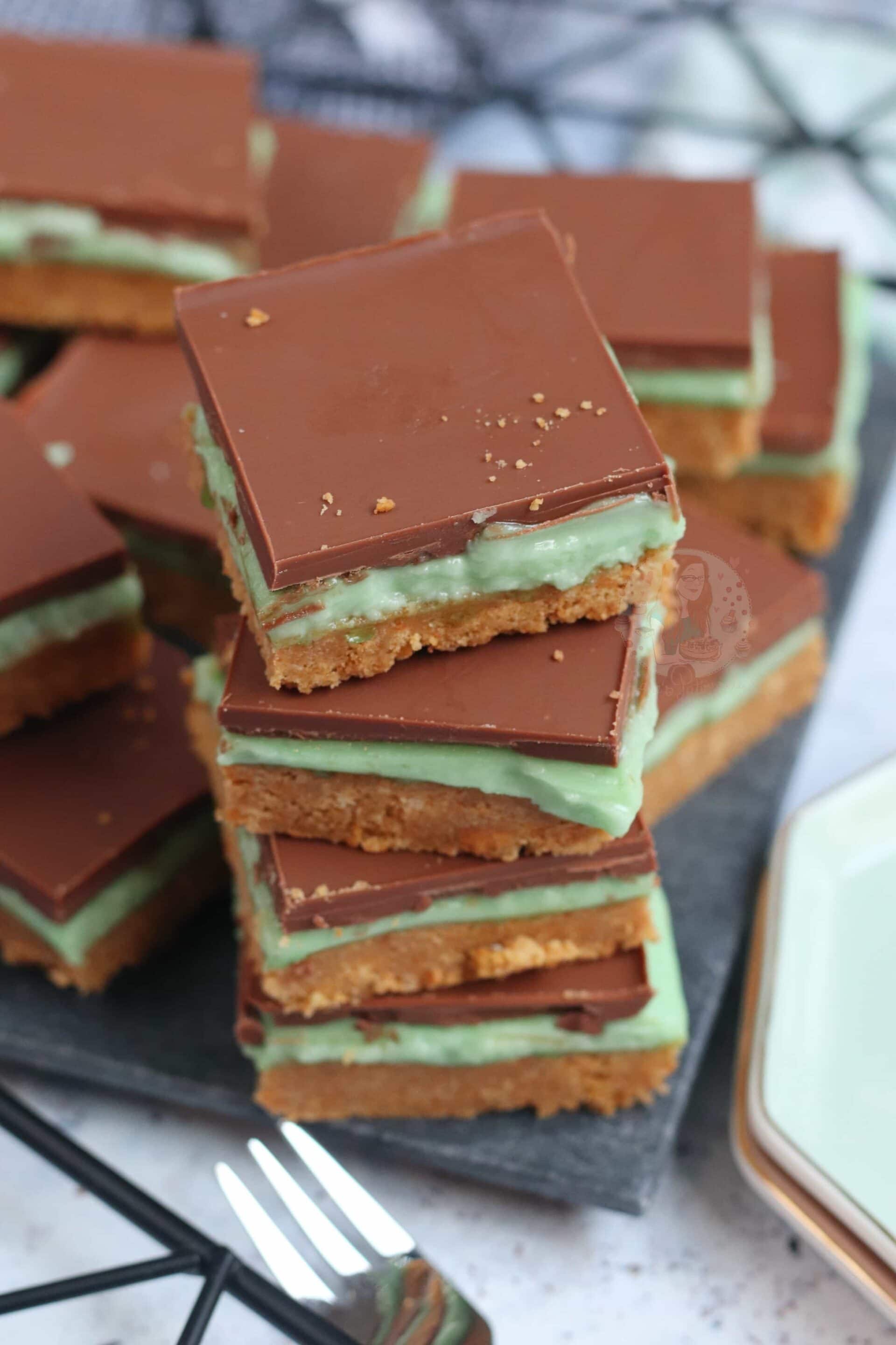 Mint Slice - No-Bake Recipe - Jane's Patisserie