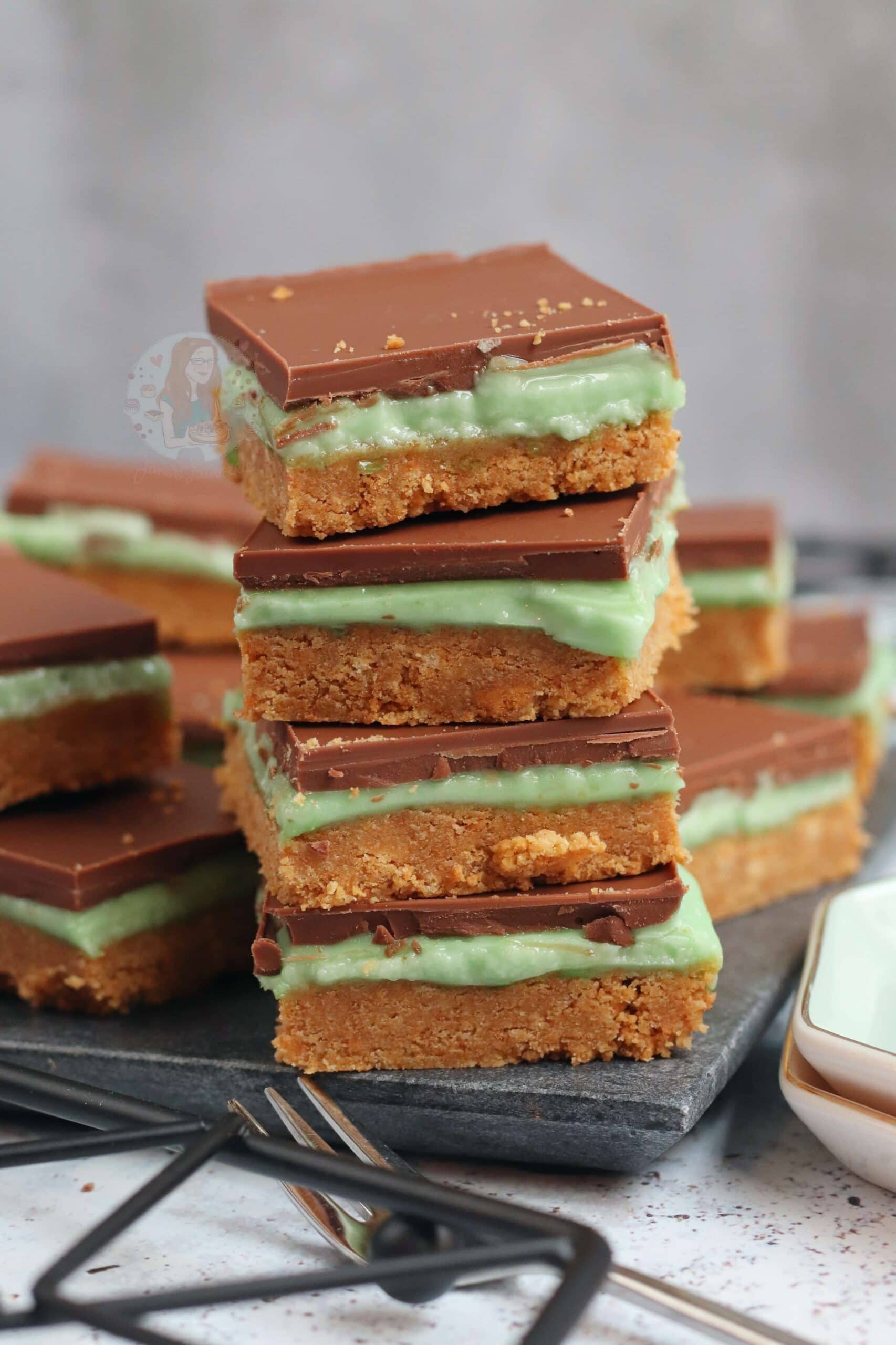 Mint Slice - No-Bake Recipe - Jane's Patisserie
