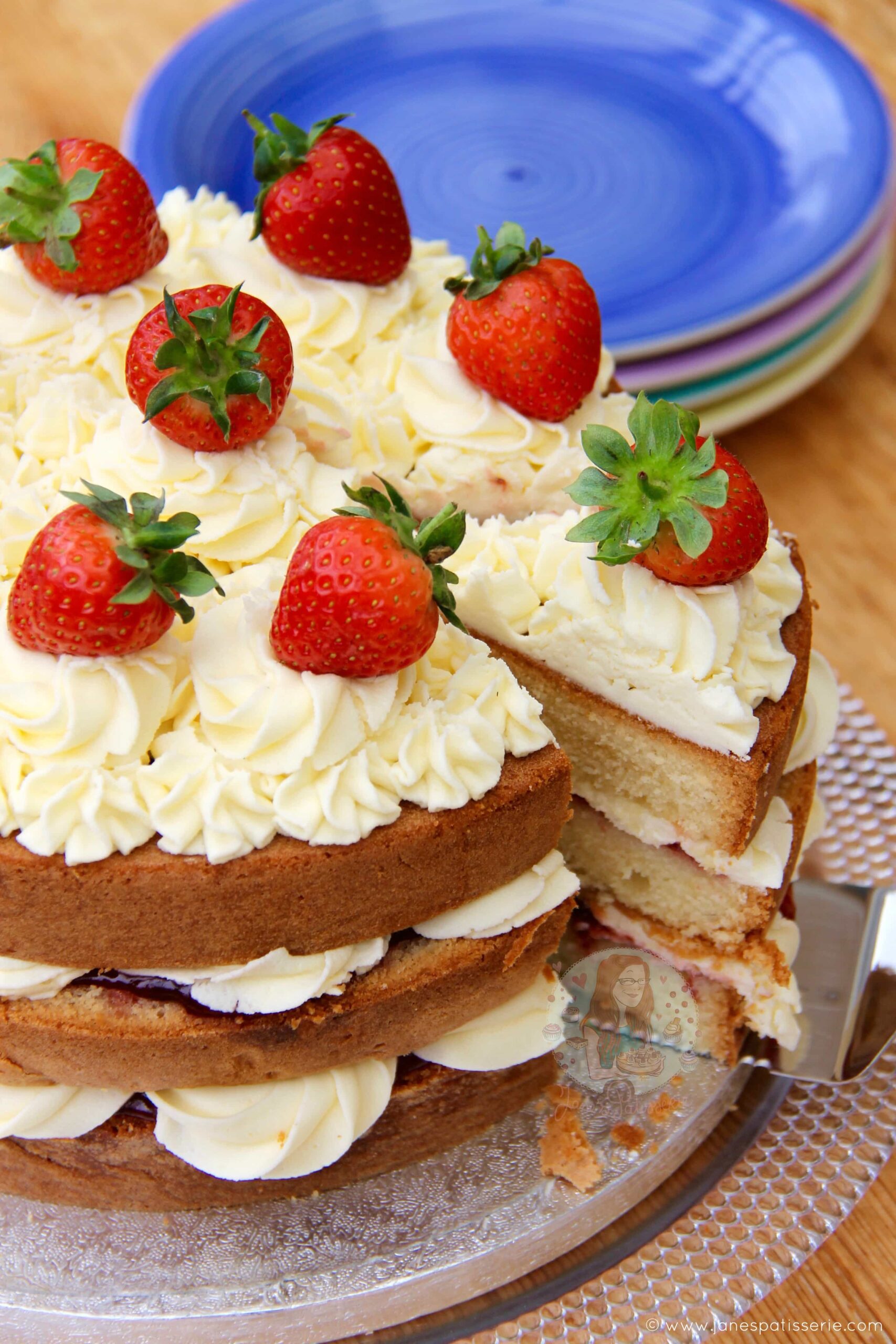 Victoria Sponge - Celebration Cake! - Jane's Patisserie