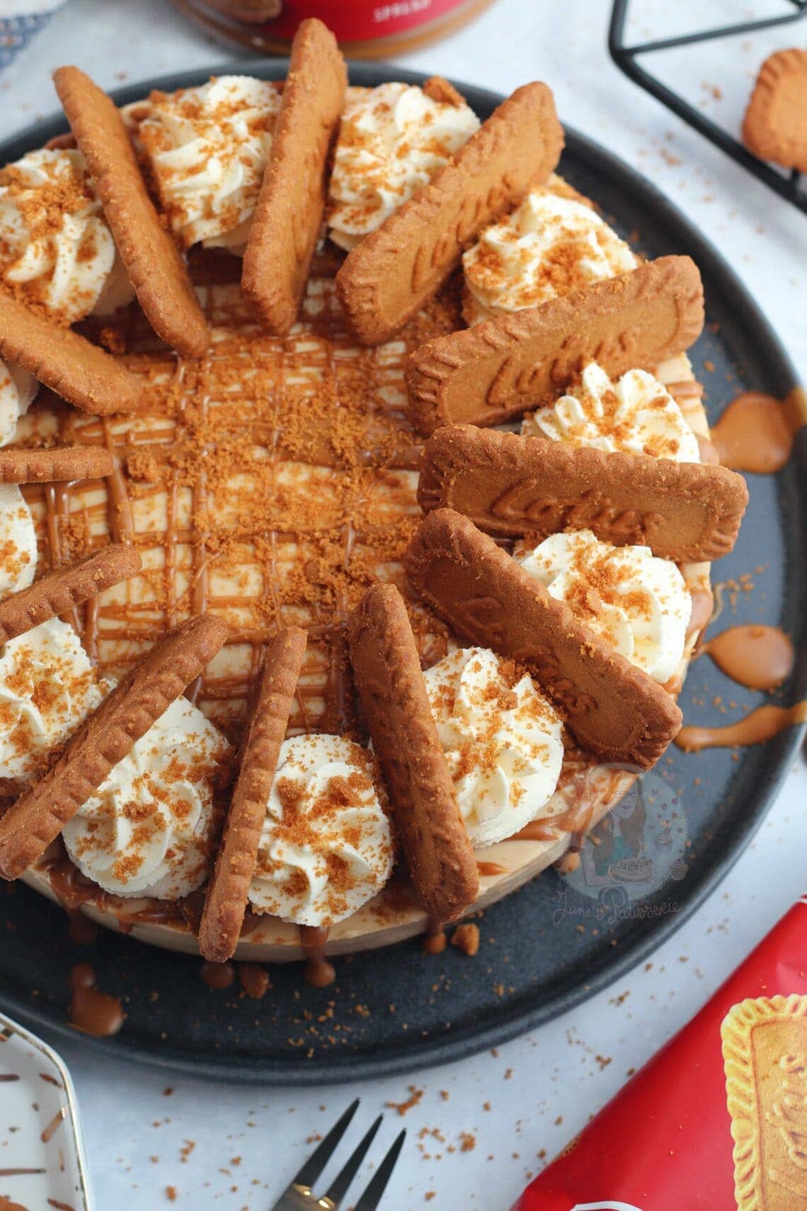 Easy No-Bake Biscoff Cheesecake Recipe | Jane's Patisserie