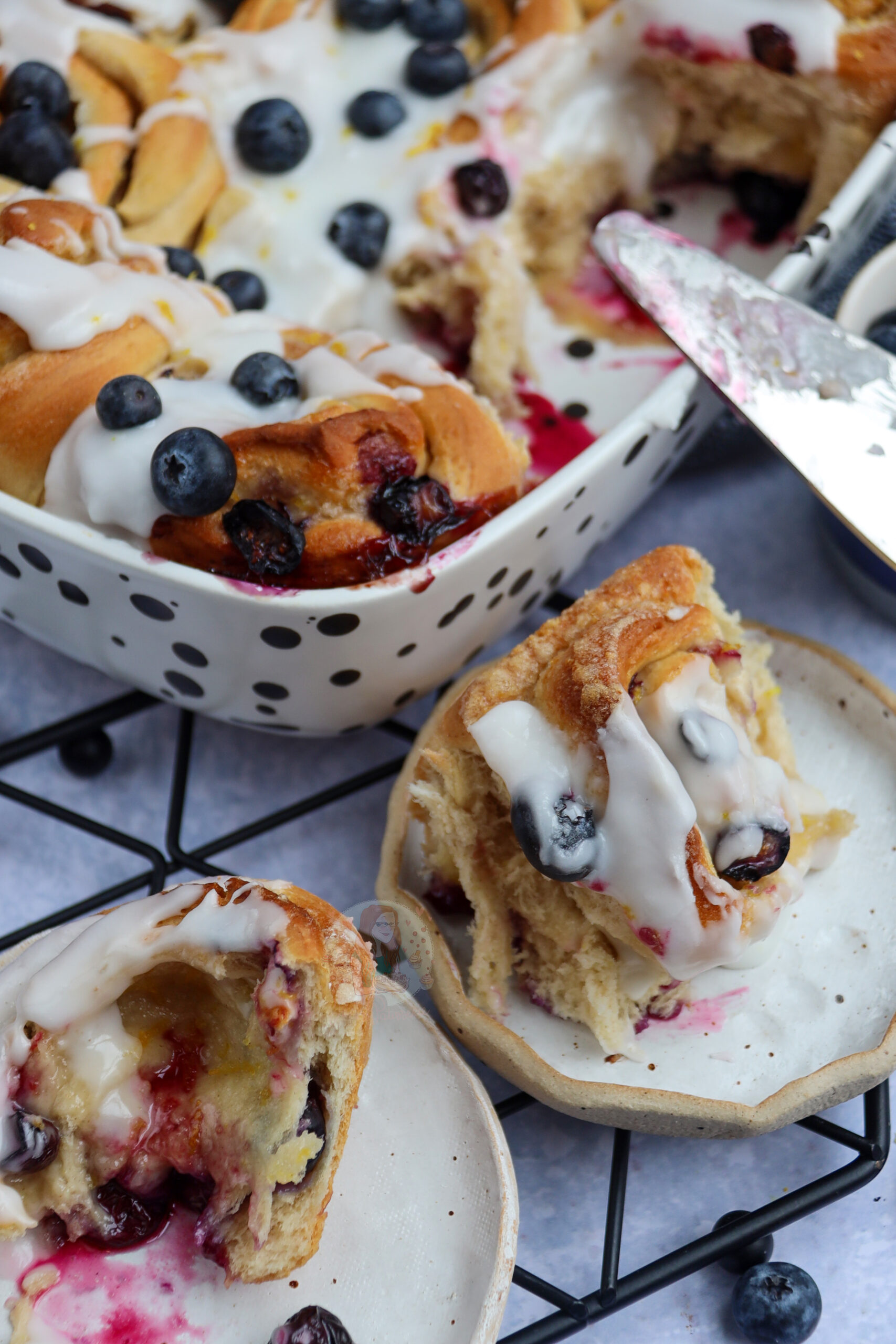 Lemon and Blueberry Rolls! - Jane's Patisserie