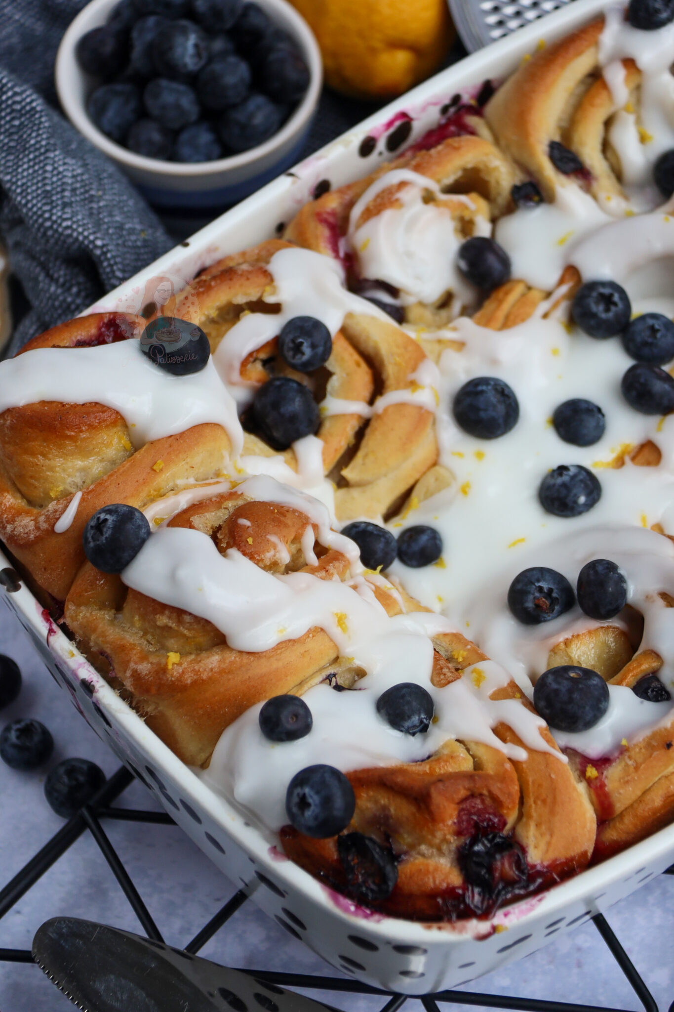 Lemon and Blueberry Rolls! - Jane's Patisserie