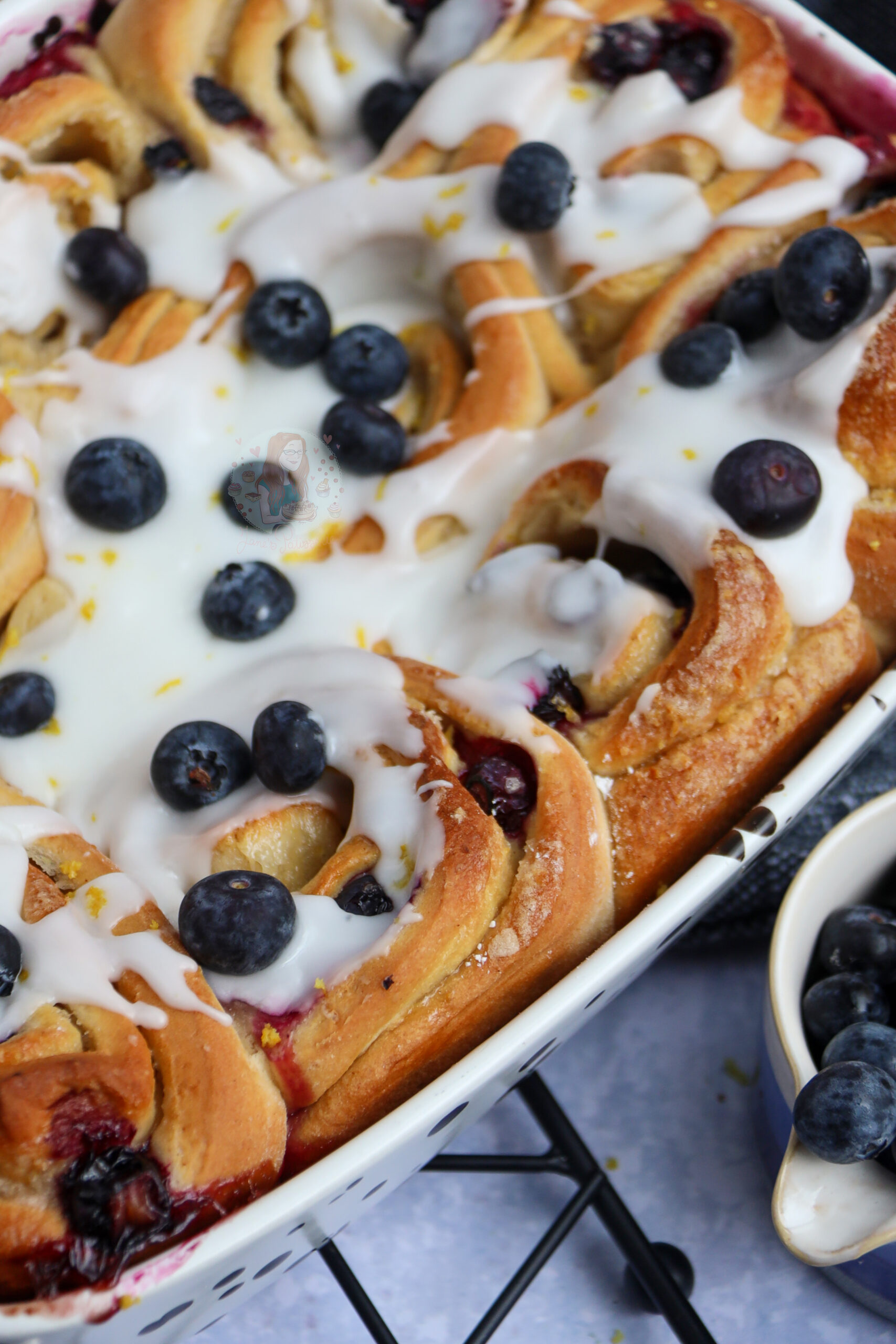 Lemon and Blueberry Rolls! - Jane's Patisserie