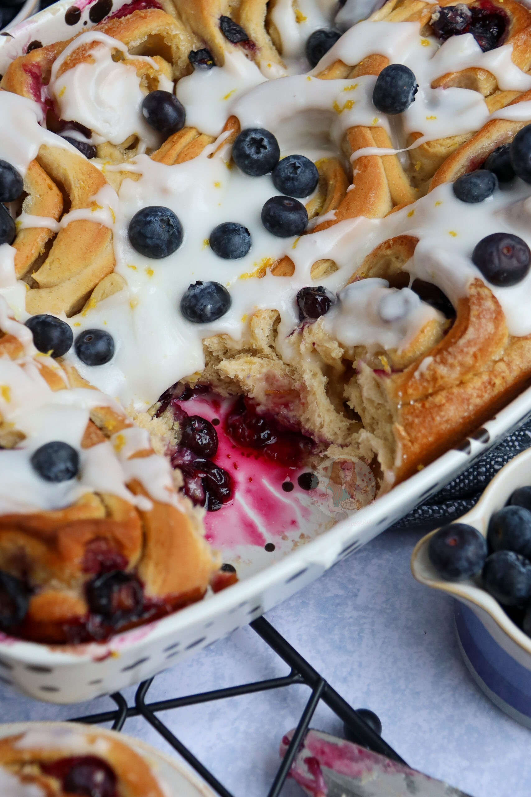 Lemon and Blueberry Rolls! - Jane's Patisserie