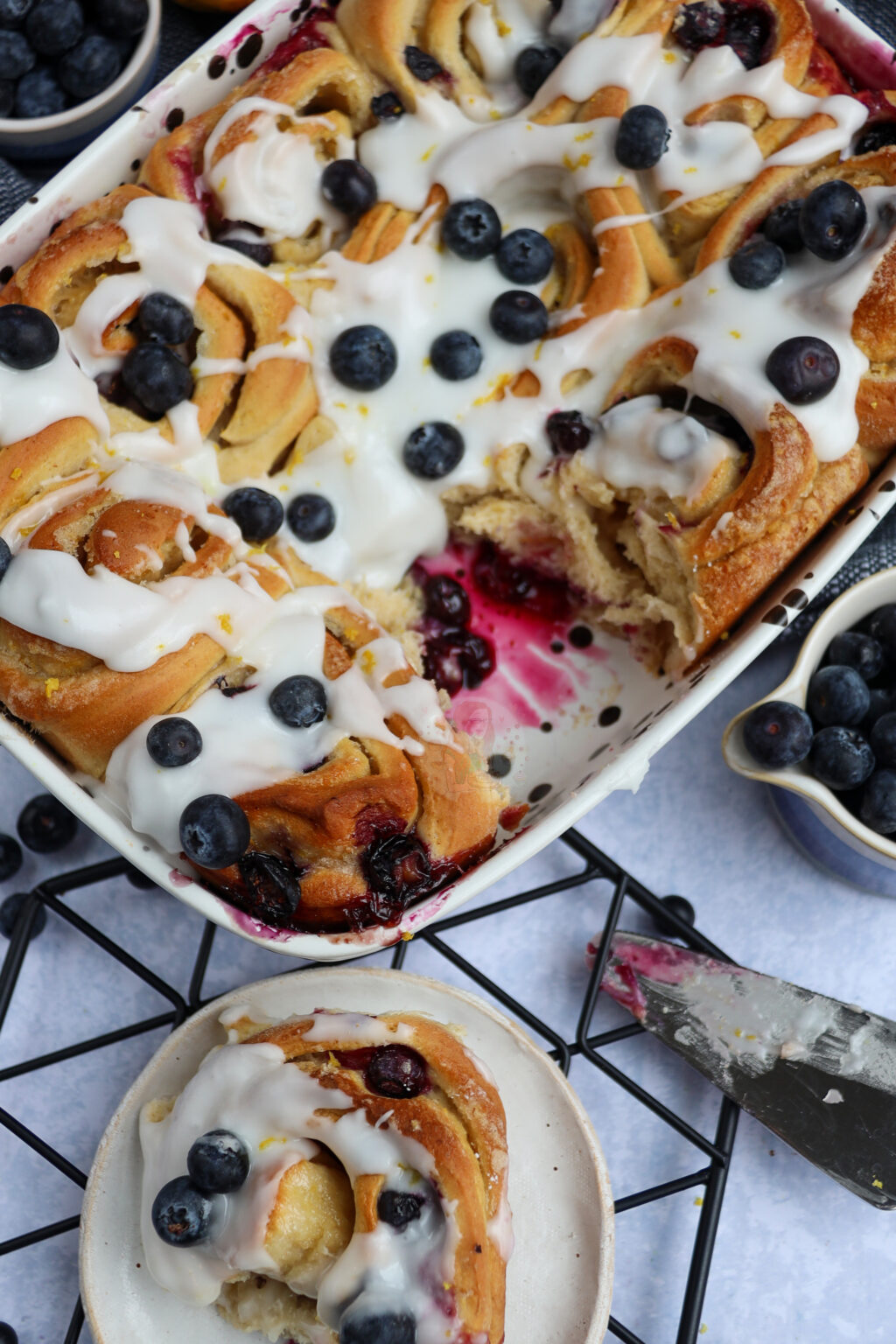 Lemon and Blueberry Rolls! - Jane's Patisserie