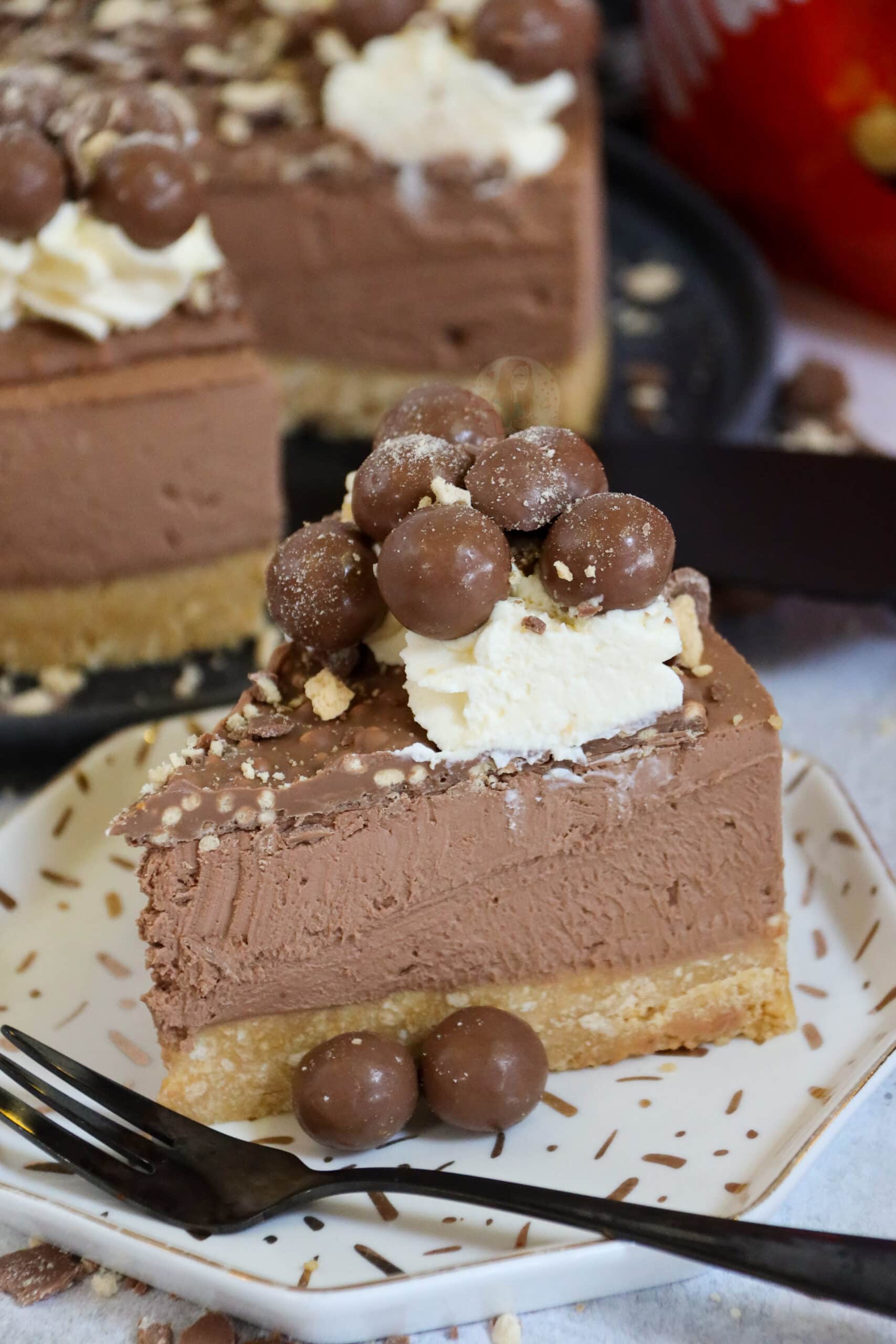 No-Bake Chocolate Malteser Cheesecake! - Jane's Patisserie