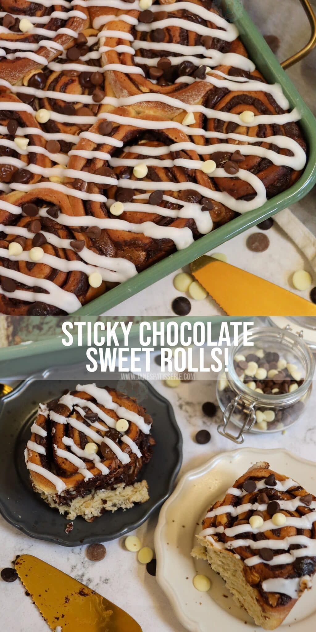 Sticky Chocolate Sweet Rolls! - Jane's Patisserie