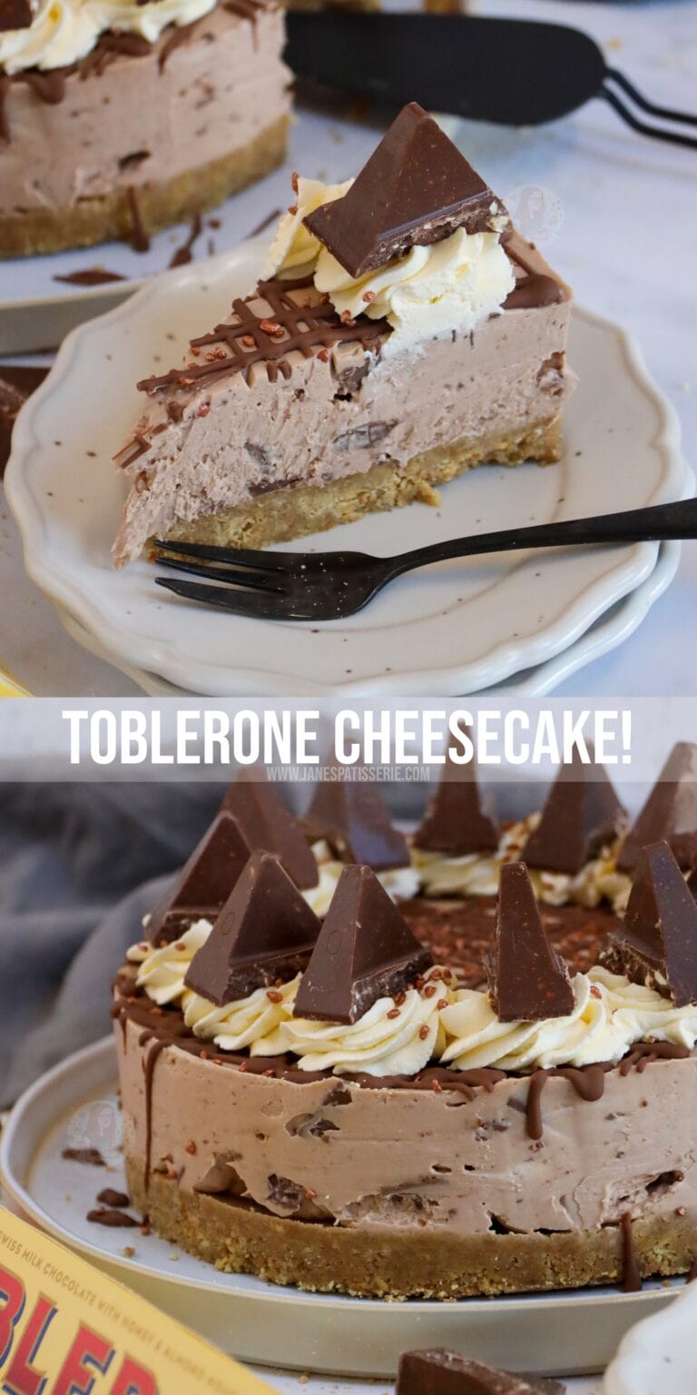 No-Bake Toblerone Cheesecake! - Jane's Patisserie