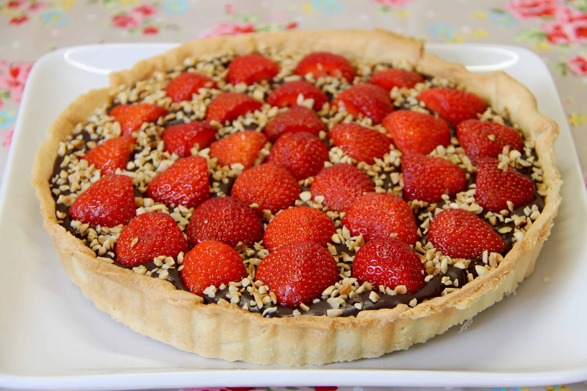 Strawberry Hazelnut Chocolate Tart! - Jane's Patisserie