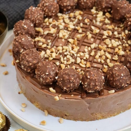 No-Bake Ferrero Rocher and Nutella Cheesecake! - Jane's Patisserie