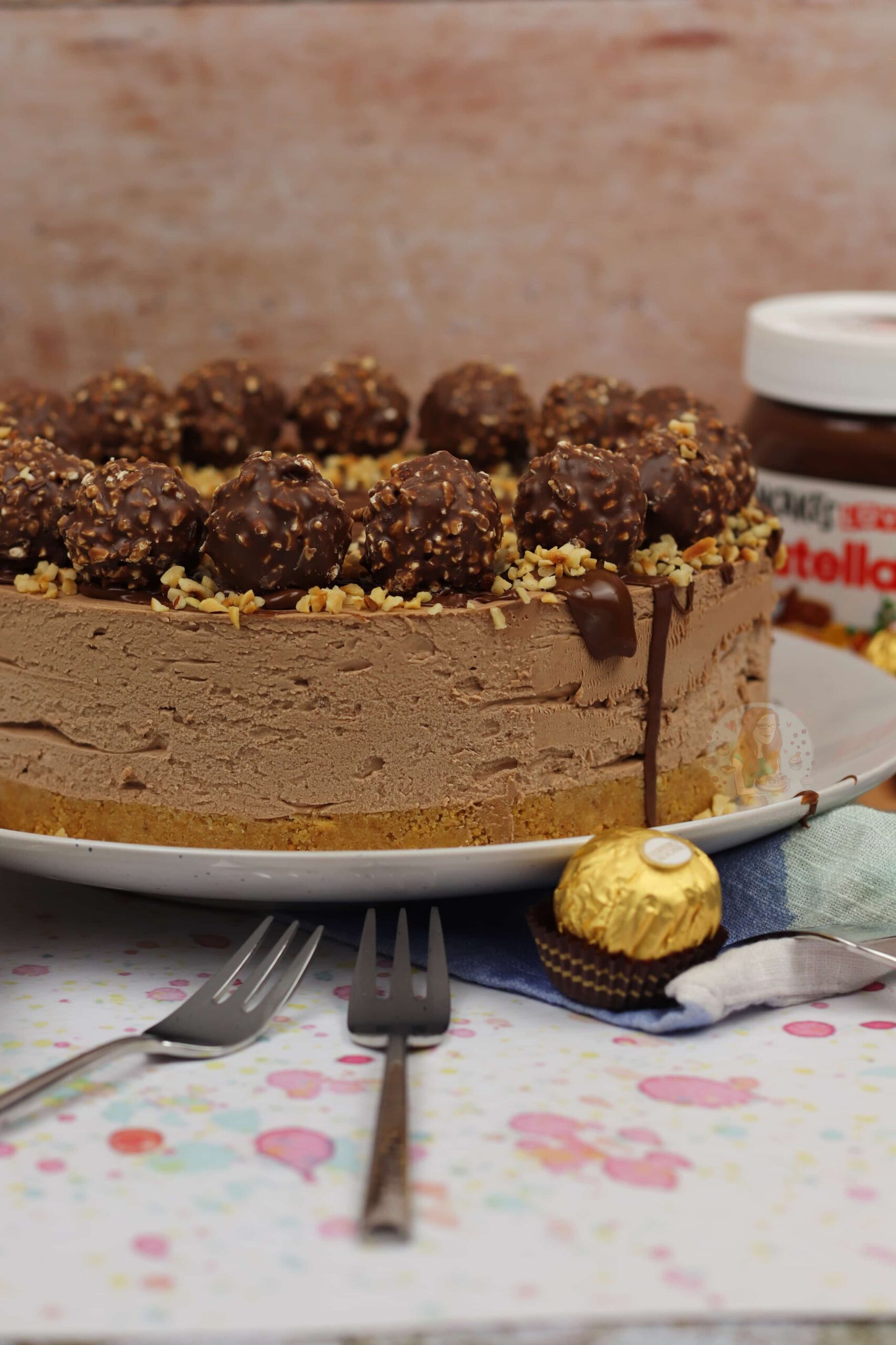No-Bake Ferrero Rocher and Nutella Cheesecake! - Jane's Patisserie