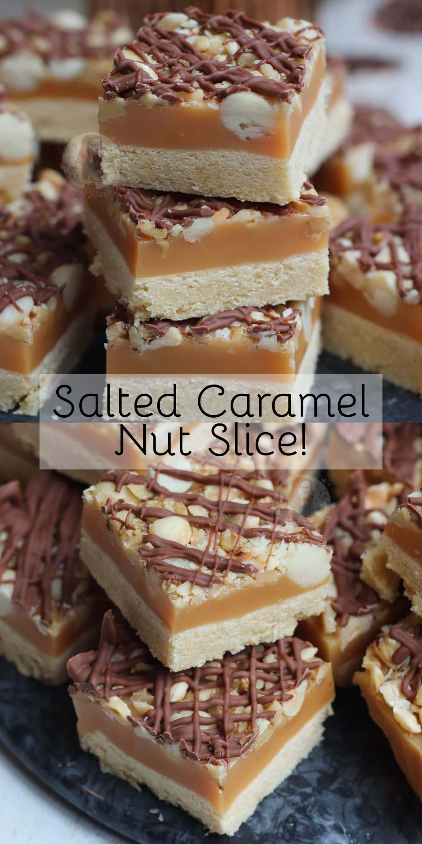 Salted Caramel Nut Slice! - Jane's Patisserie