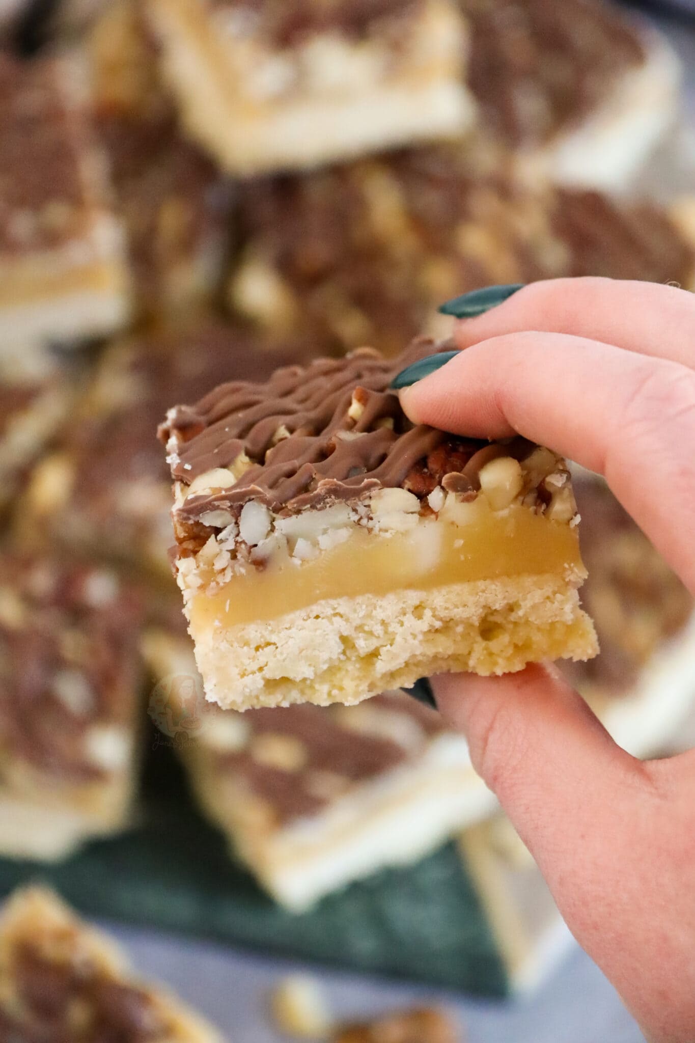 Salted Caramel Nut Slice! - Jane's Patisserie