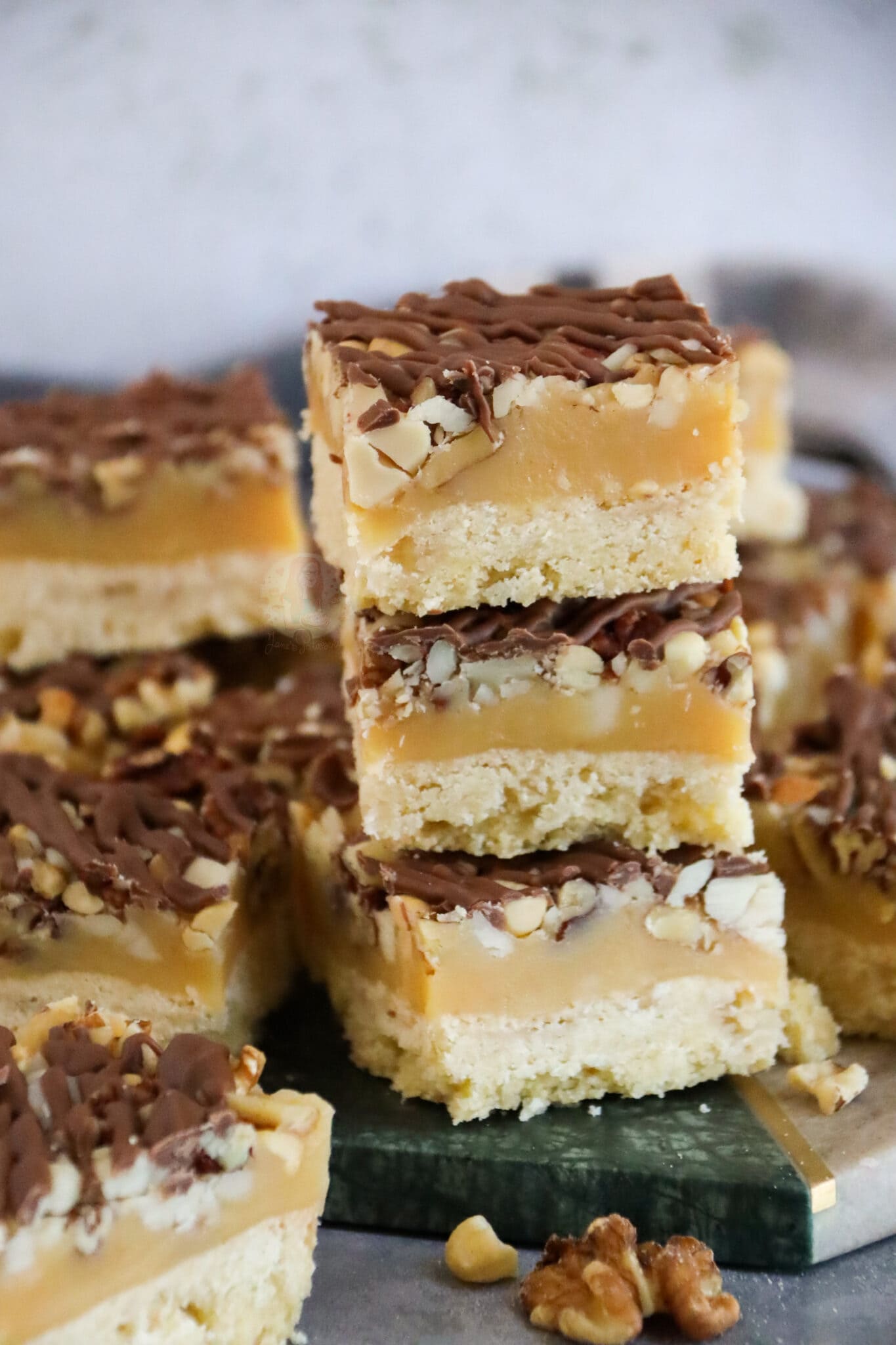 Salted Caramel Nut Slice! - Jane's Patisserie