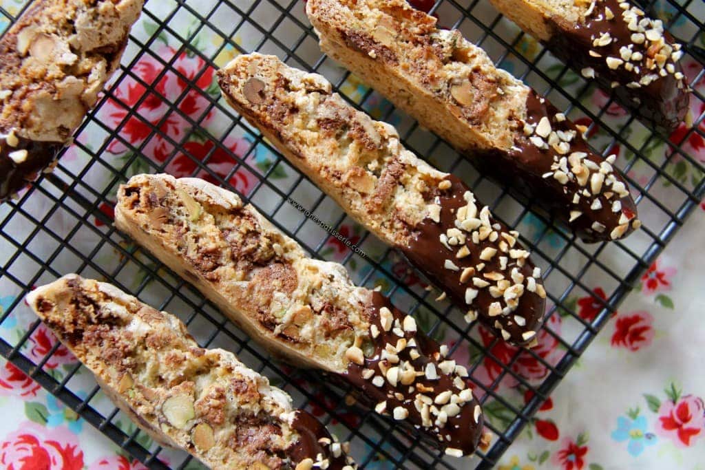 Pistachio, Hazelnut & Chocolate Biscotti! - Jane's Patisserie