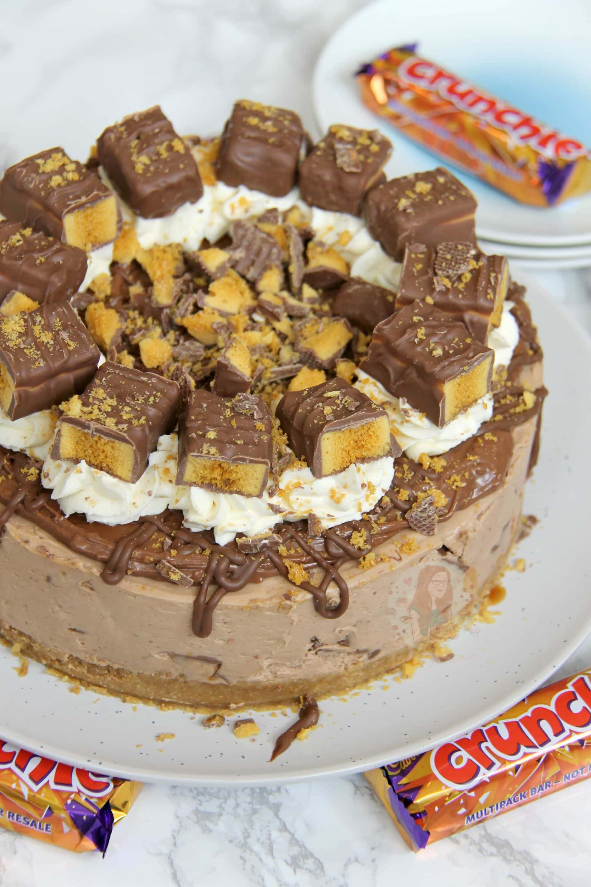 No-Bake Honeycomb Crunchie Cheesecake! - Jane's Patisserie