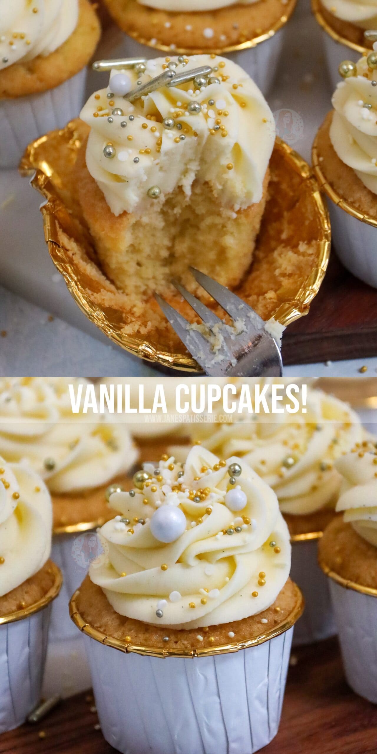 Easy Vanilla Cupcakes! - Jane's Patisserie