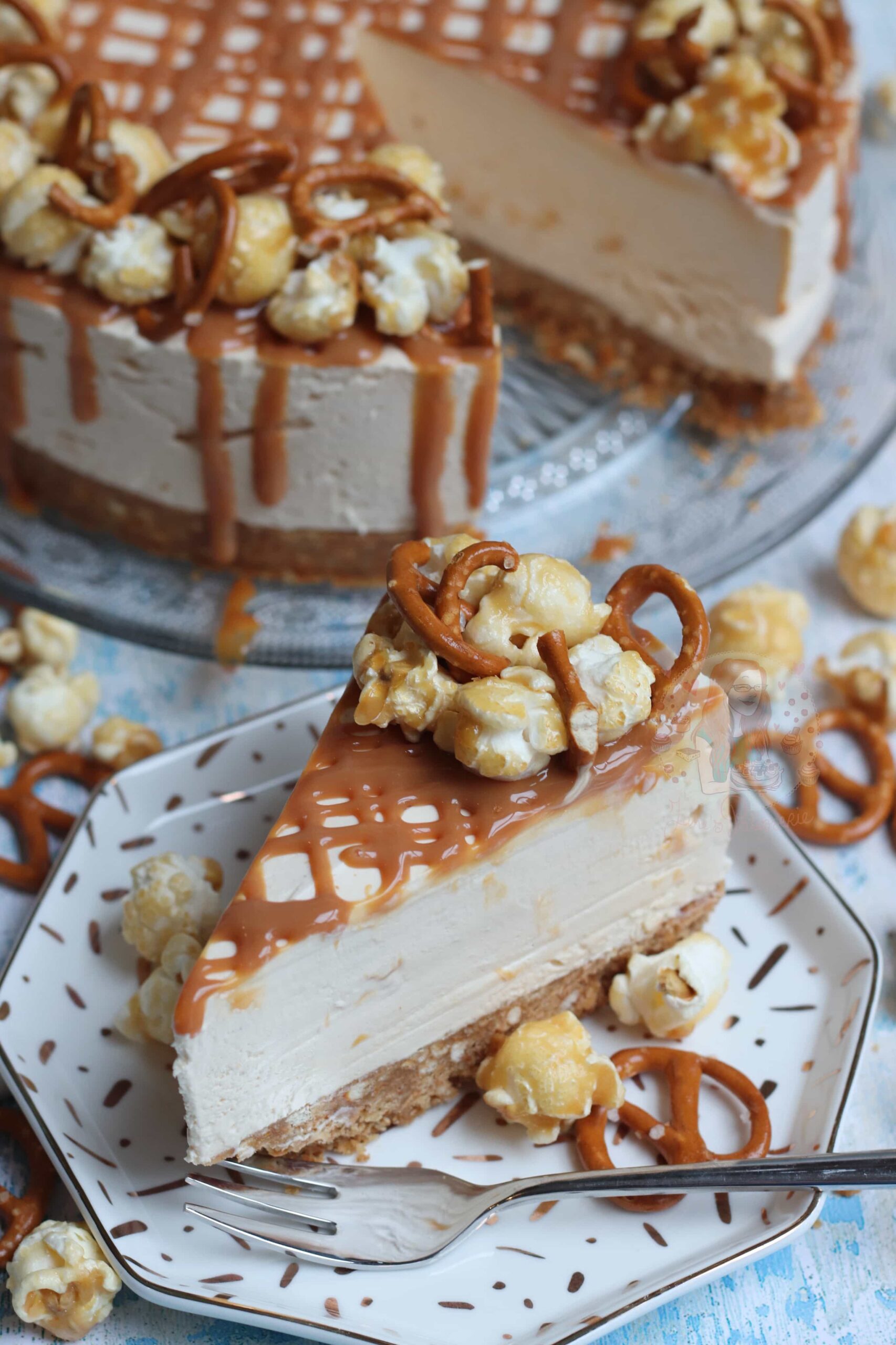 No-Bake Salted Caramel Cheesecake! - Jane's Patisserie