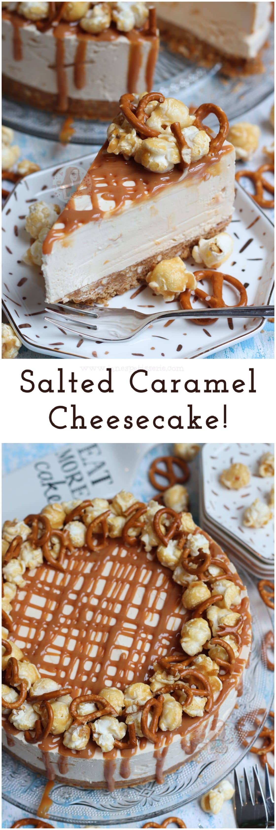 No-Bake Salted Caramel Cheesecake! - Jane's Patisserie