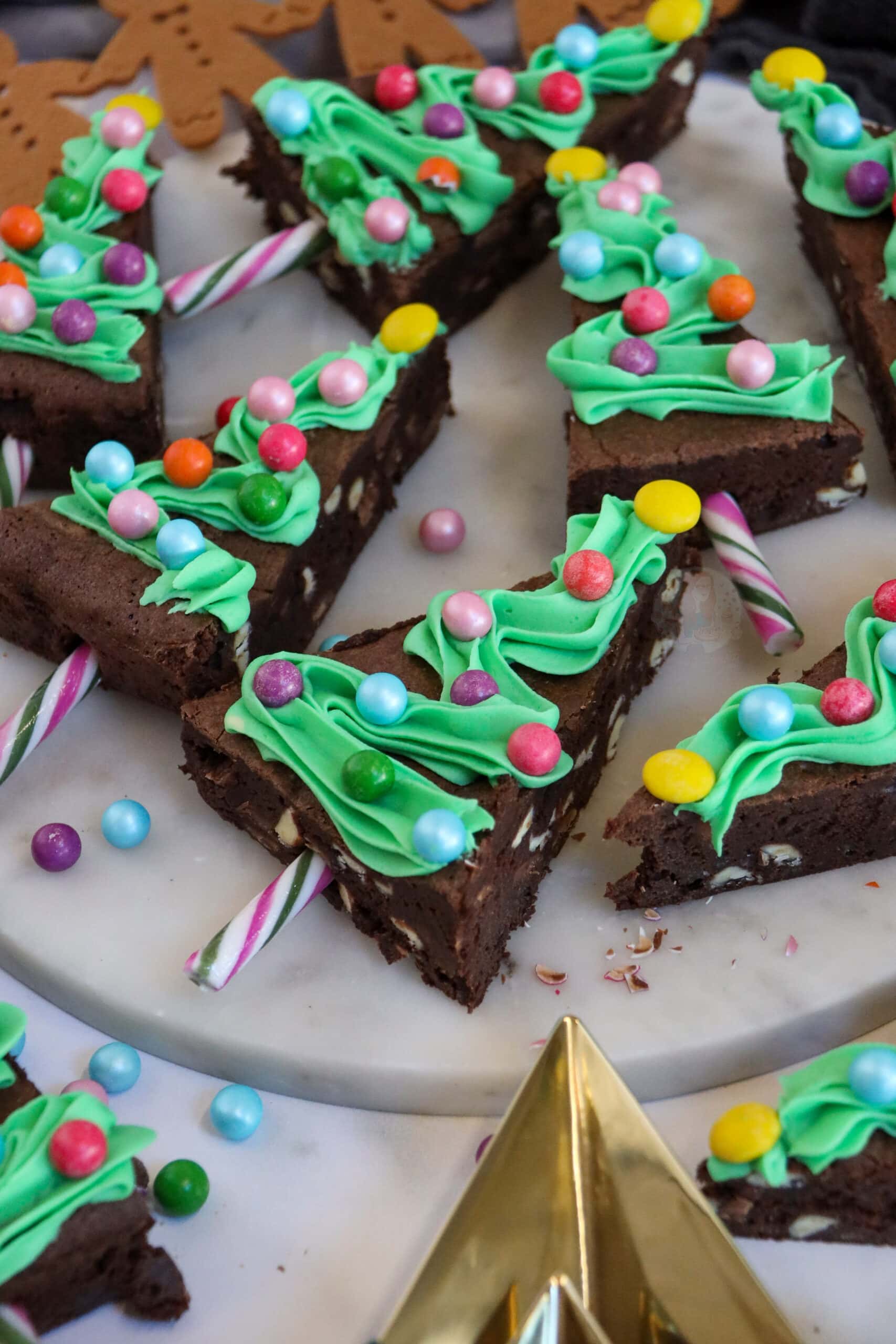 Christmas Tree Chocolate Brownies! - Jane's Patisserie