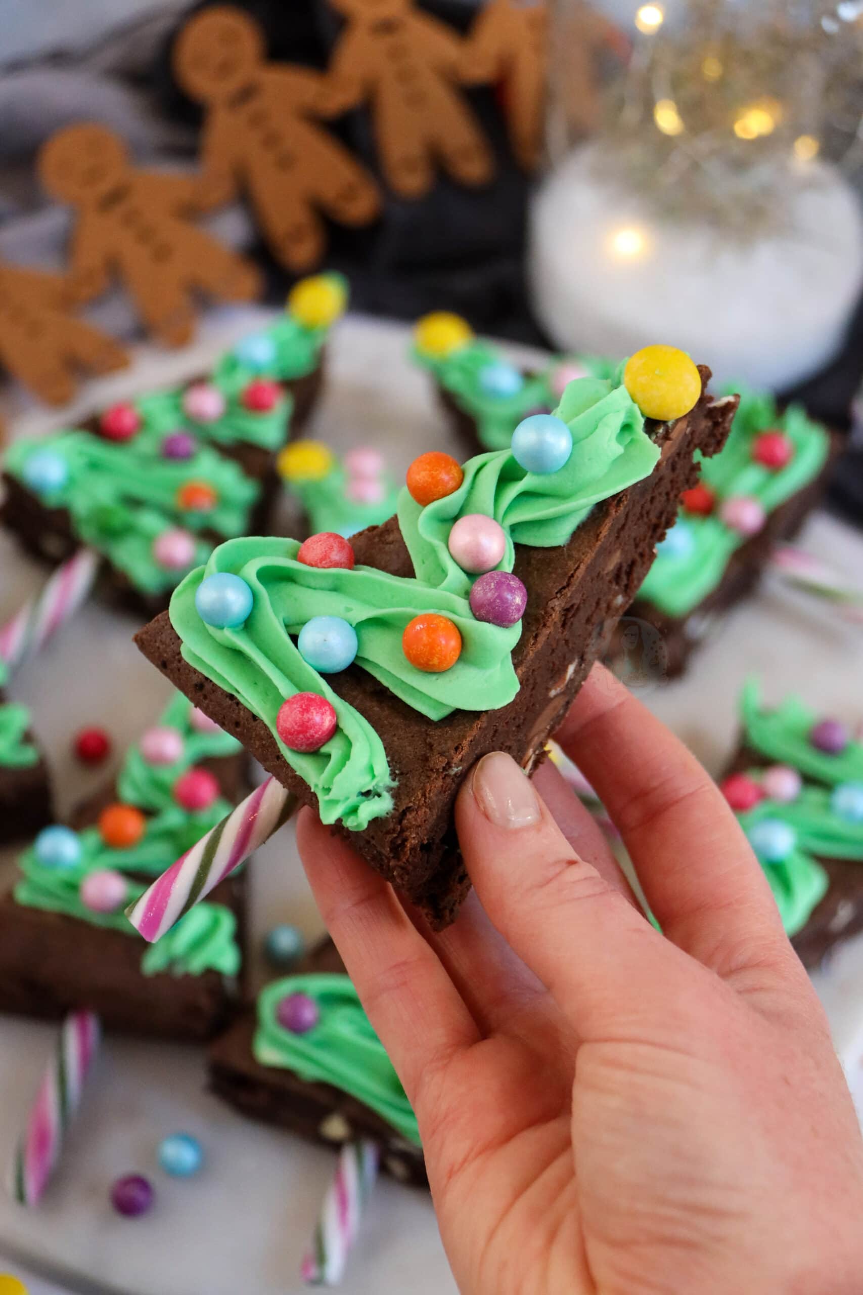 Christmas Tree Chocolate Brownies! - Jane's Patisserie