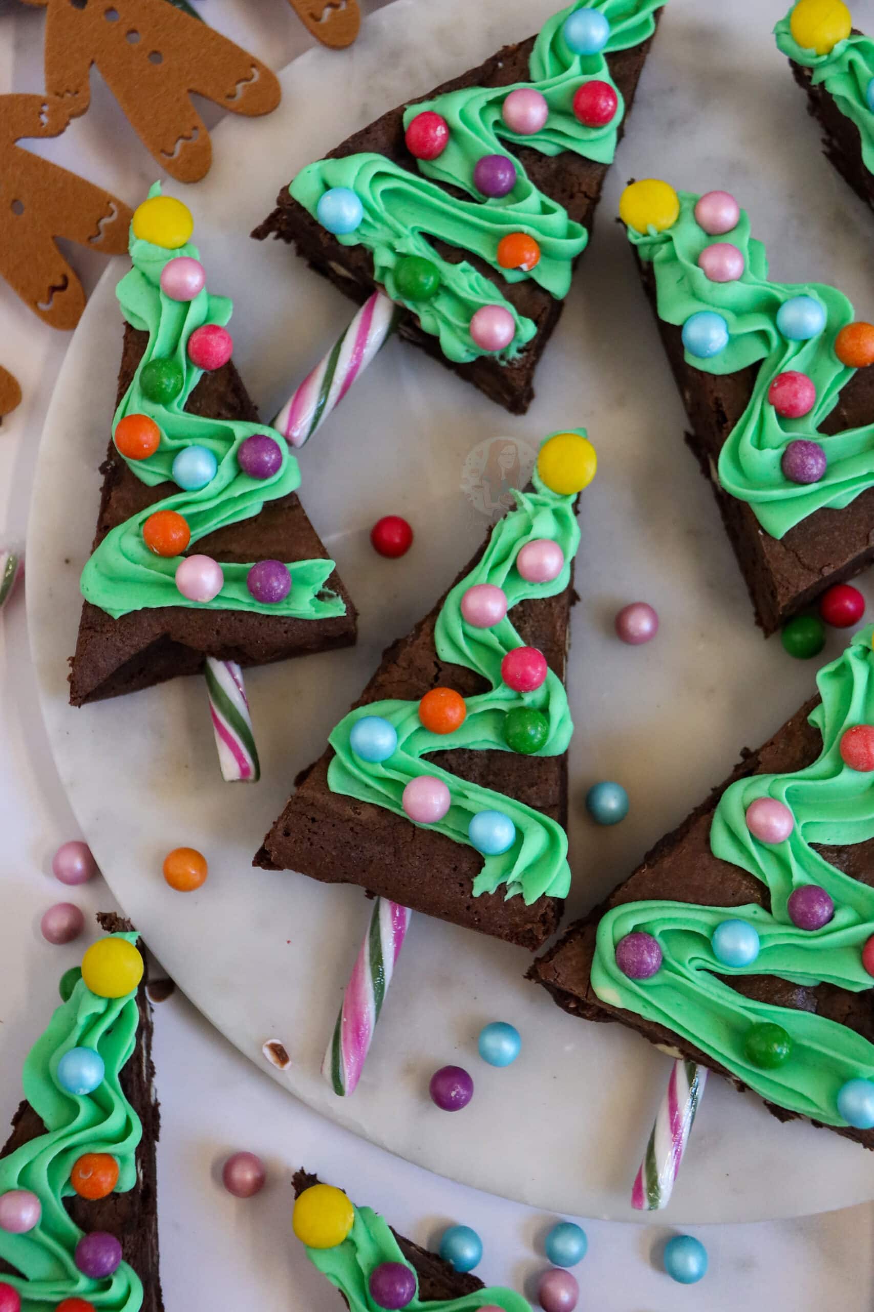 Christmas Tree Chocolate Brownies! - Jane's Patisserie