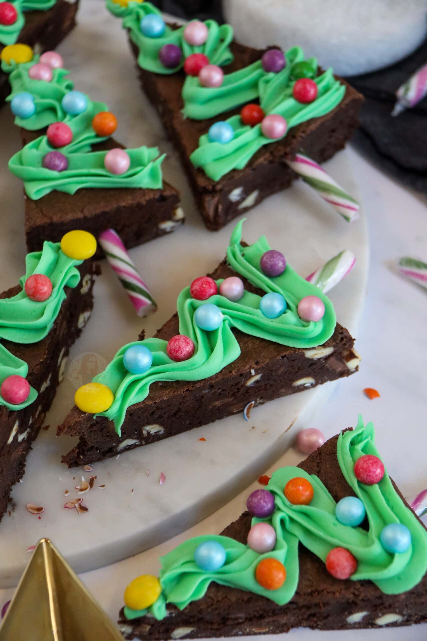 Christmas Tree Chocolate Brownies! - Jane's Patisserie