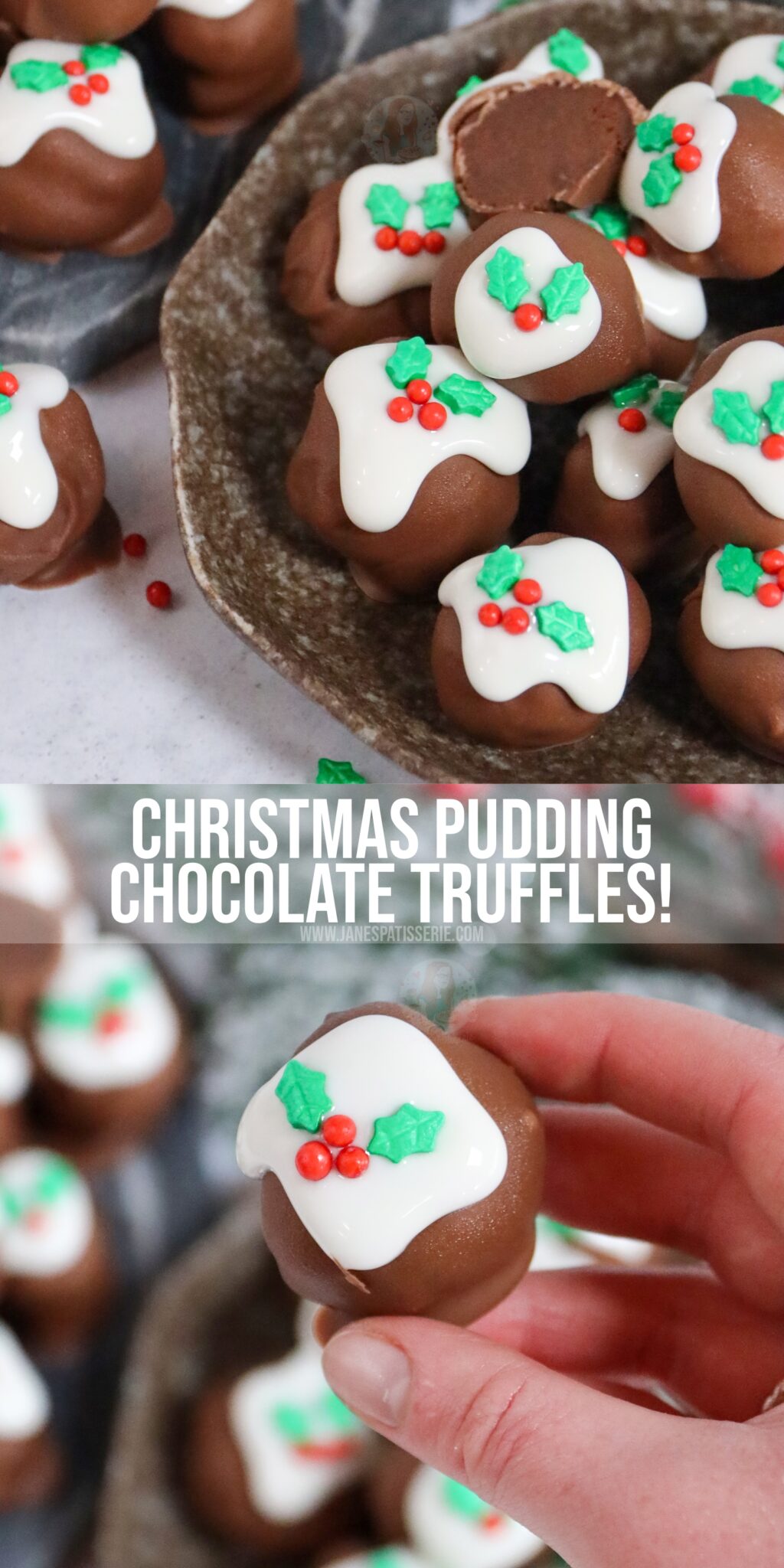 Christmas Pudding Chocolate Truffles! - Jane's Patisserie