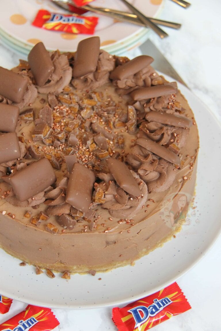 No-Bake Daim Bar Cheesecake! - Jane's Patisserie