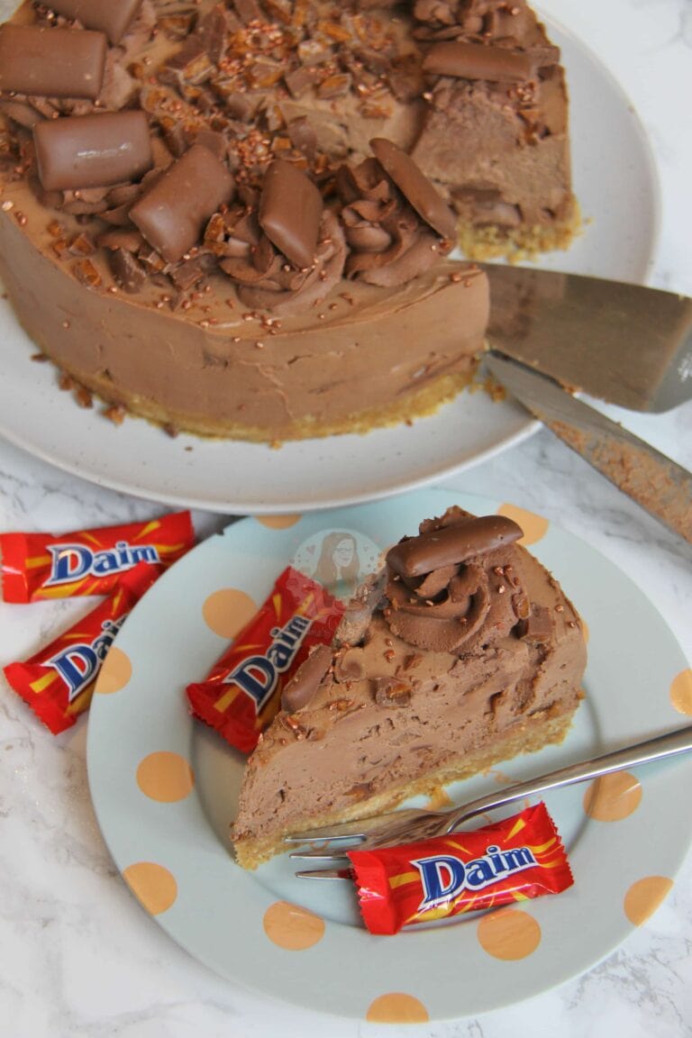 No-Bake Daim Bar Cheesecake! - Jane's Patisserie