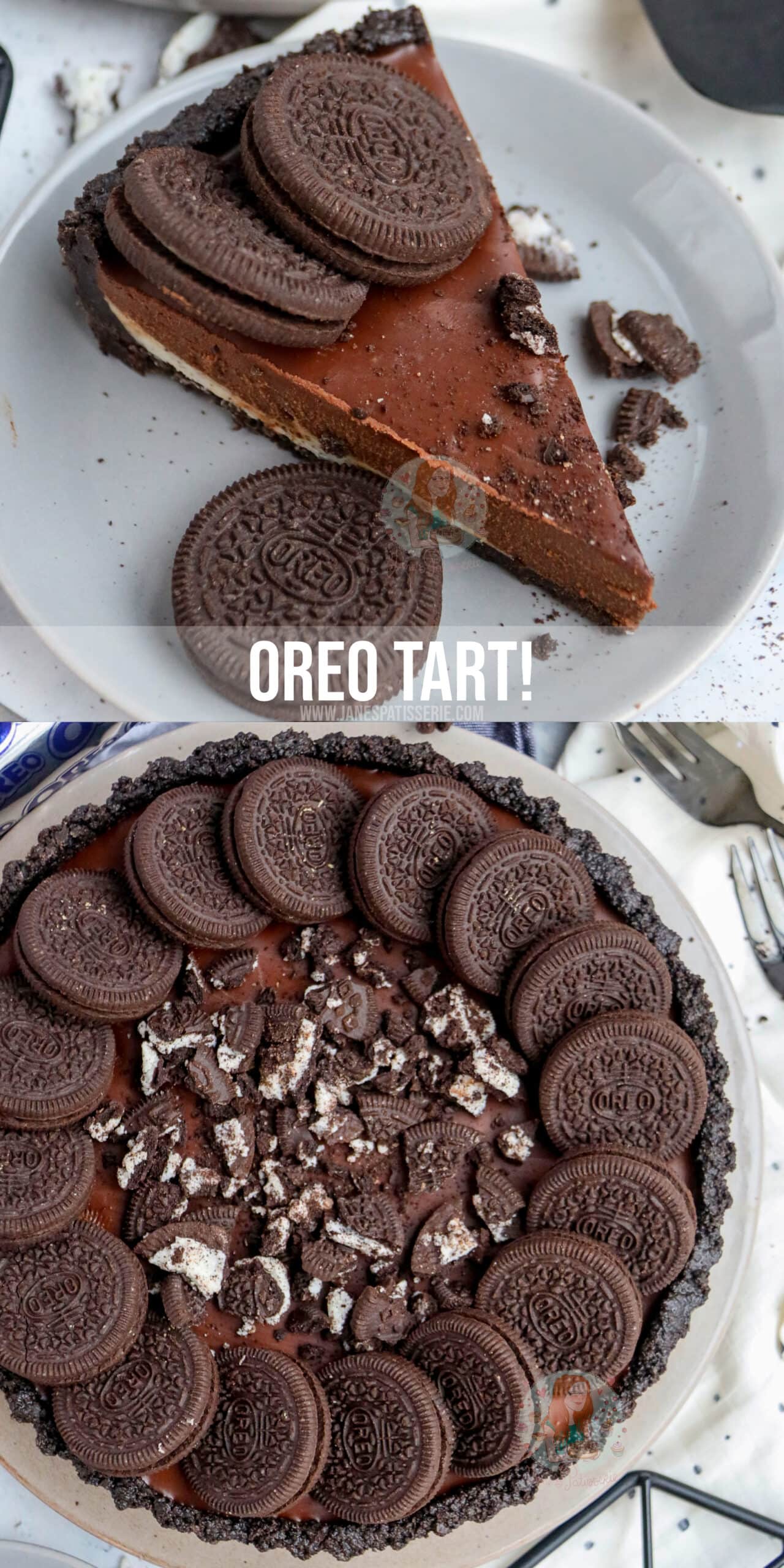 No-Bake Oreo Tart! - Jane's Patisserie