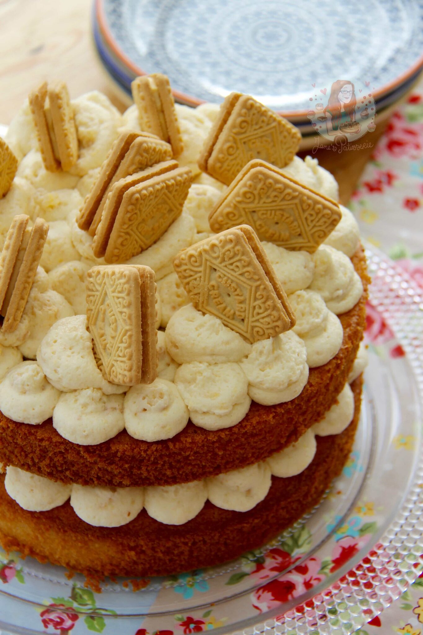 Custard Cream Cake! - Jane's Patisserie