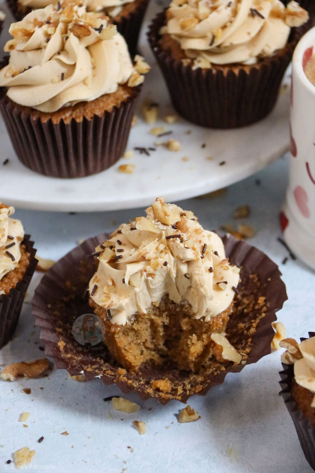 Coffee and Walnut Cupcakes! - Jane's Patisserie