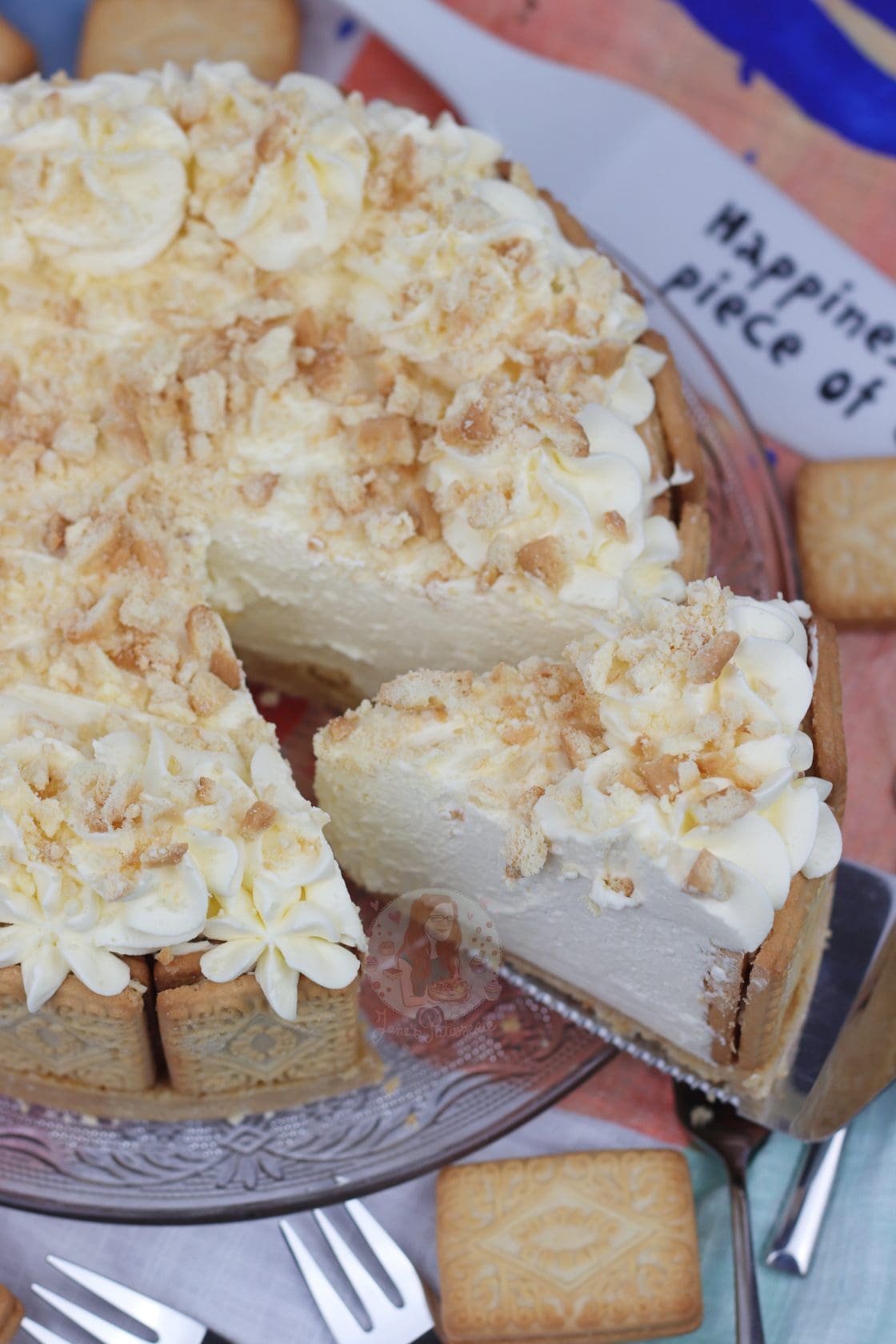 No-Bake Custard Cream Cheesecake! - Jane's Patisserie