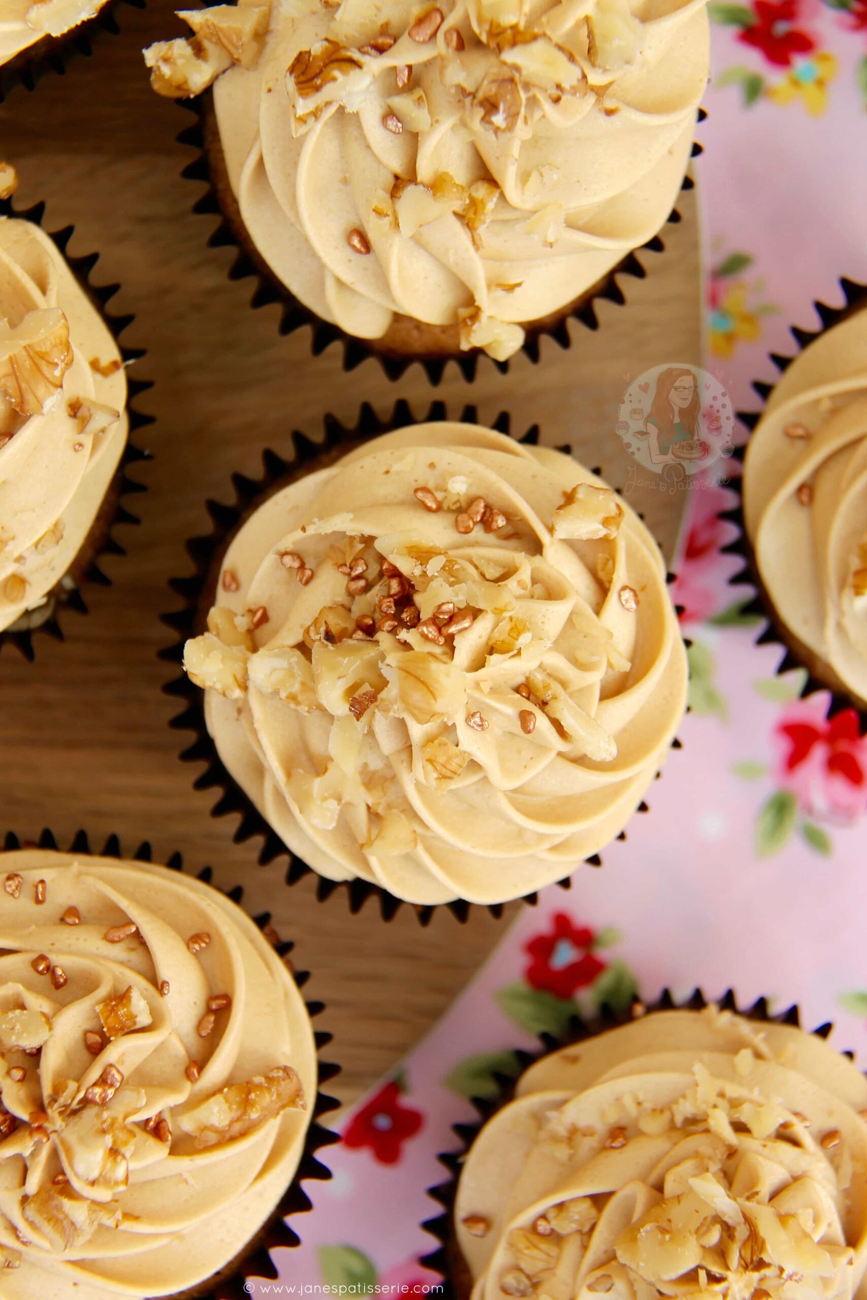 Coffee and Walnut Cupcakes! - Jane's Patisserie