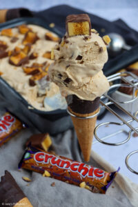No Churn Crunchie Ice Cream! - Jane's Patisserie