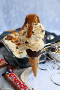 No Churn Crunchie Ice Cream! - Jane's Patisserie