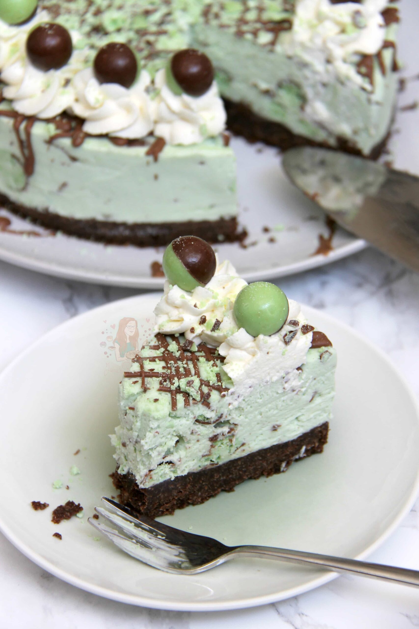 No-Bake Mint Aero Cheesecake! - Jane's Patisserie