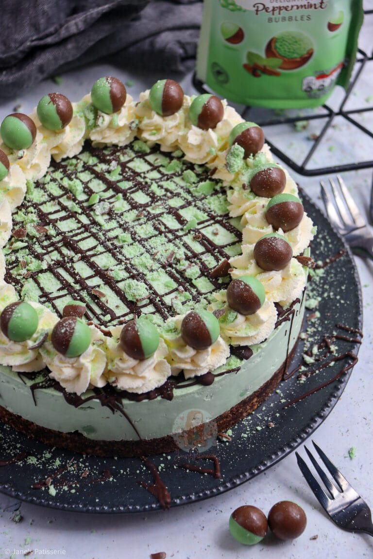 No-Bake Mint Aero Cheesecake! - Jane's Patisserie