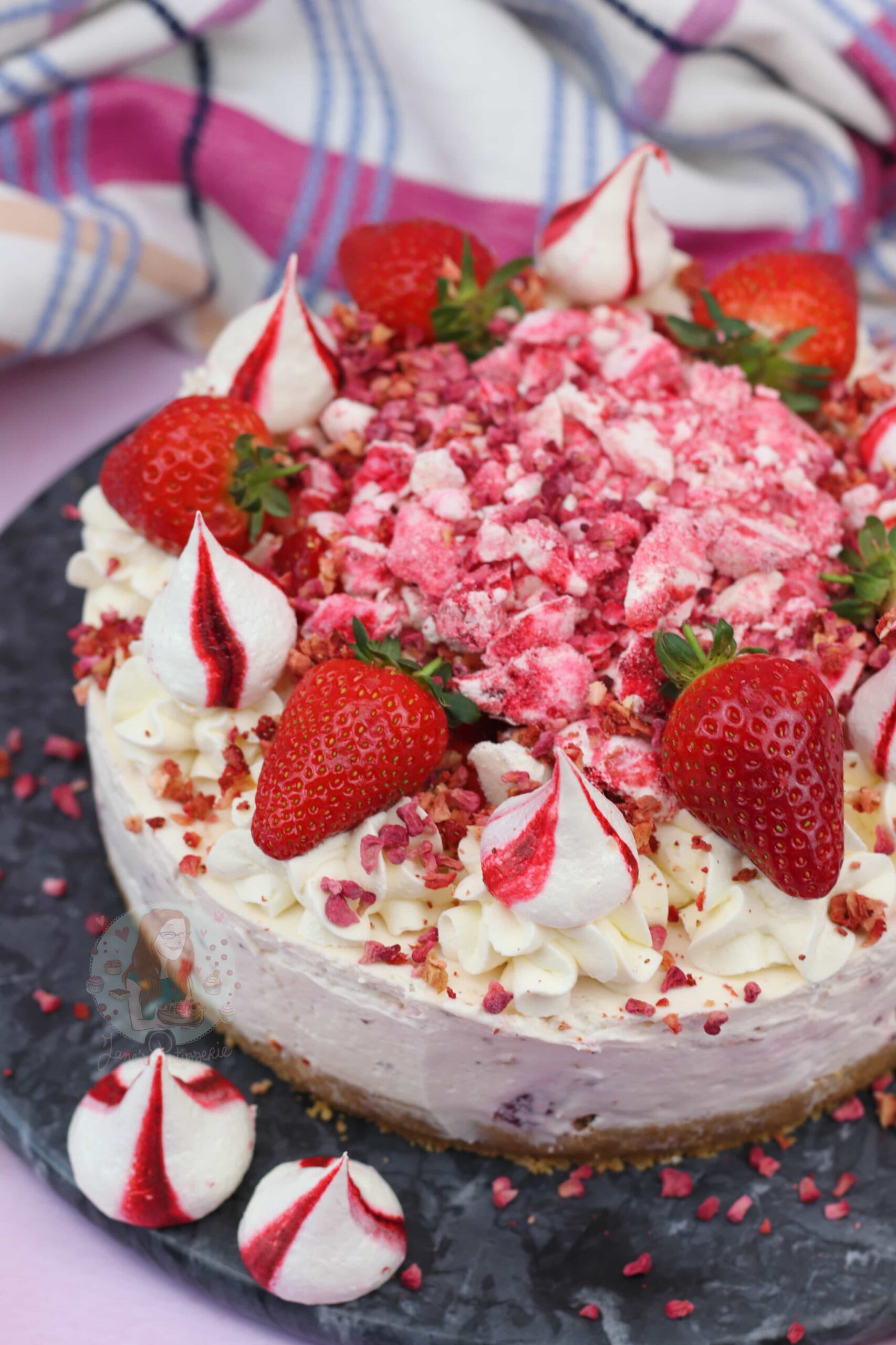 No-Bake Eton Mess Cheesecake! - Jane's Patisserie