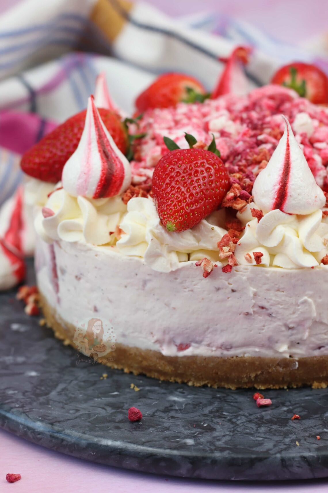 No-Bake Eton Mess Cheesecake! - Jane's Patisserie