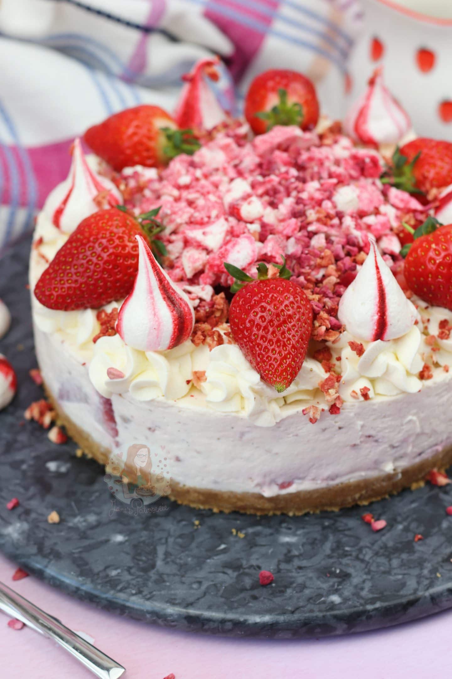 No-Bake Eton Mess Cheesecake! - Jane's Patisserie