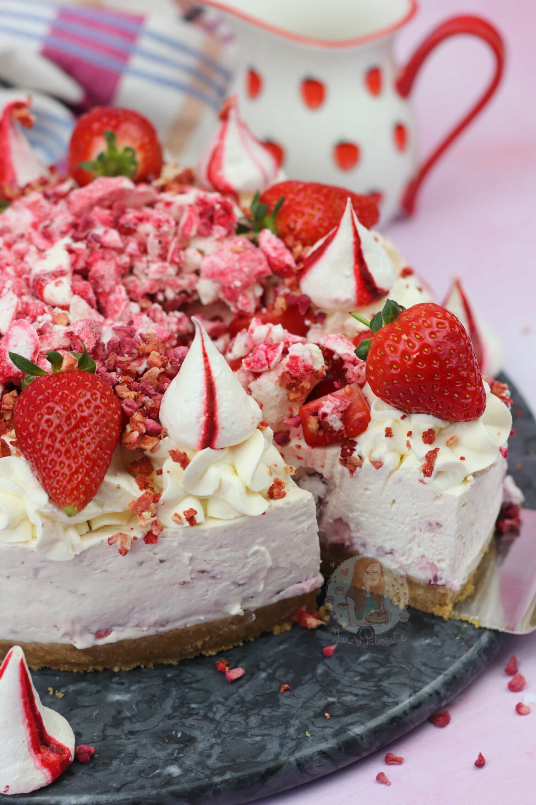 No-Bake Eton Mess Cheesecake! - Jane's Patisserie