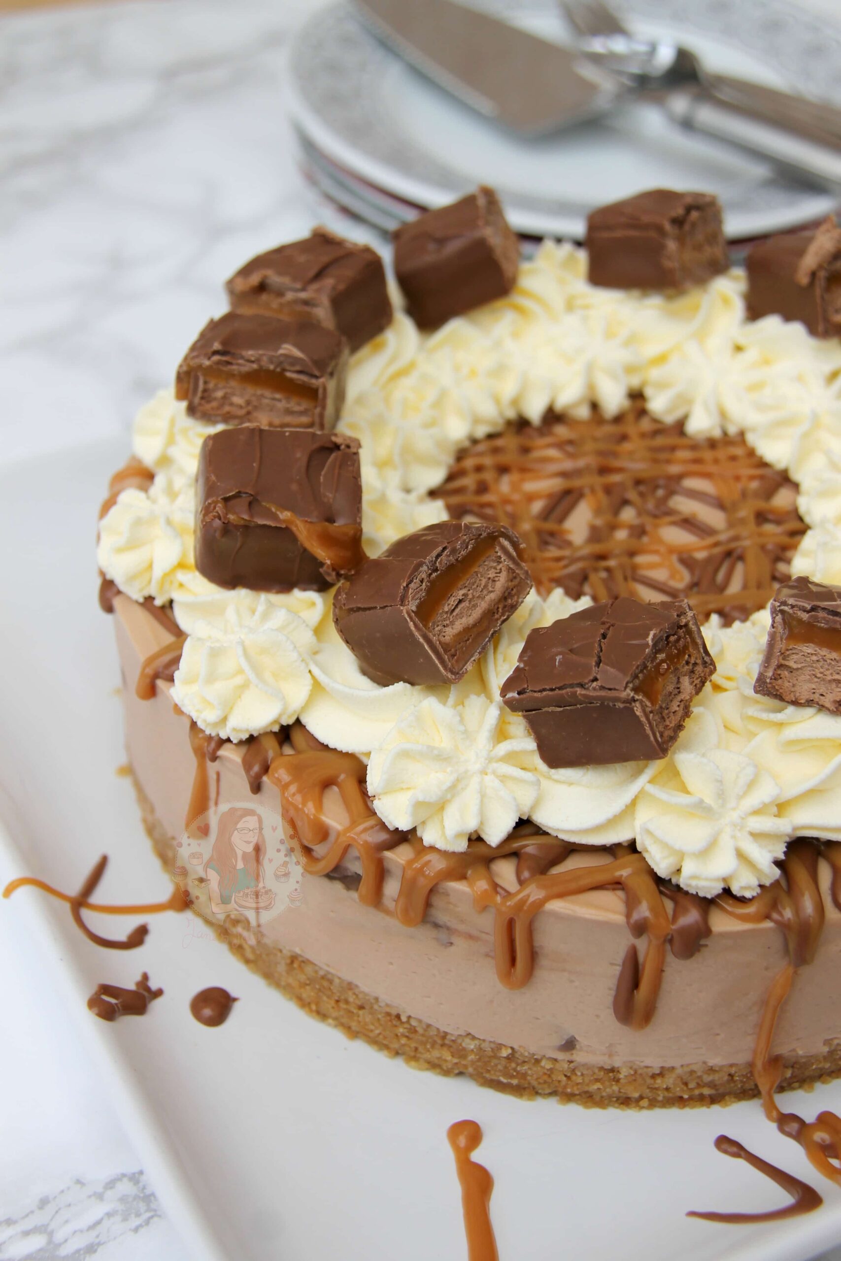 No-Bake Mars Bar Cheesecake! - Jane's Patisserie