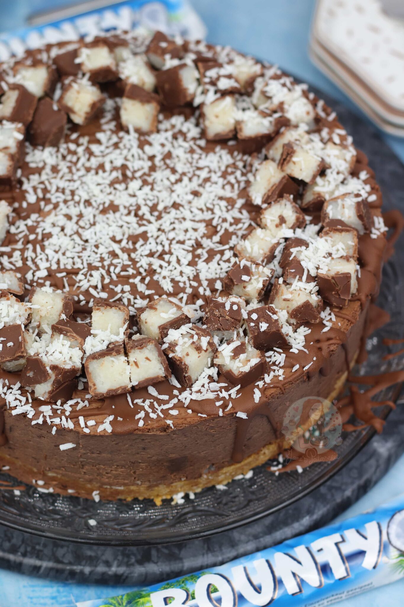 No-Bake Bounty Cheesecake! - Jane's Patisserie