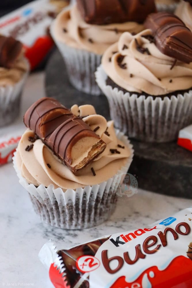 Kinder Bueno Cupcakes! - Jane's Patisserie