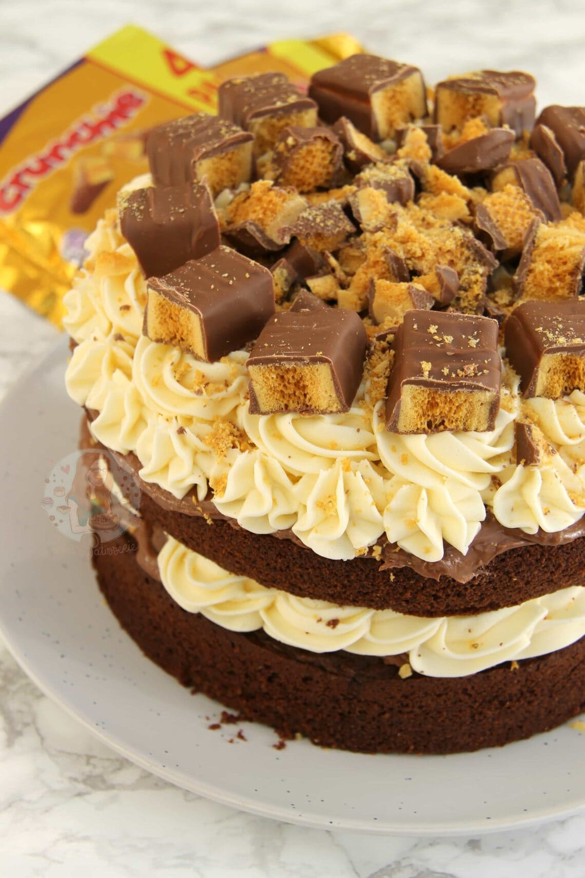 Honeycomb Crunchie Cake - Jane's Patisserie